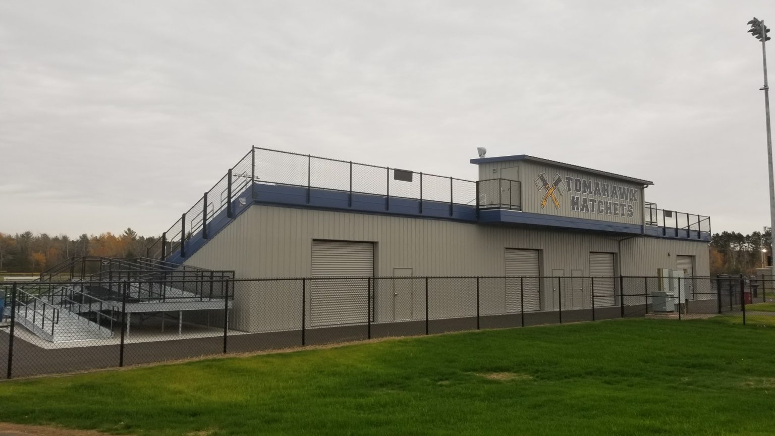 Tomahawk HS - 3 Stadium overall back view - JW Industries LLC